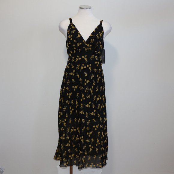 The Fifth Label | Dresses | The Fifth Label Black And Yellow Floral ...